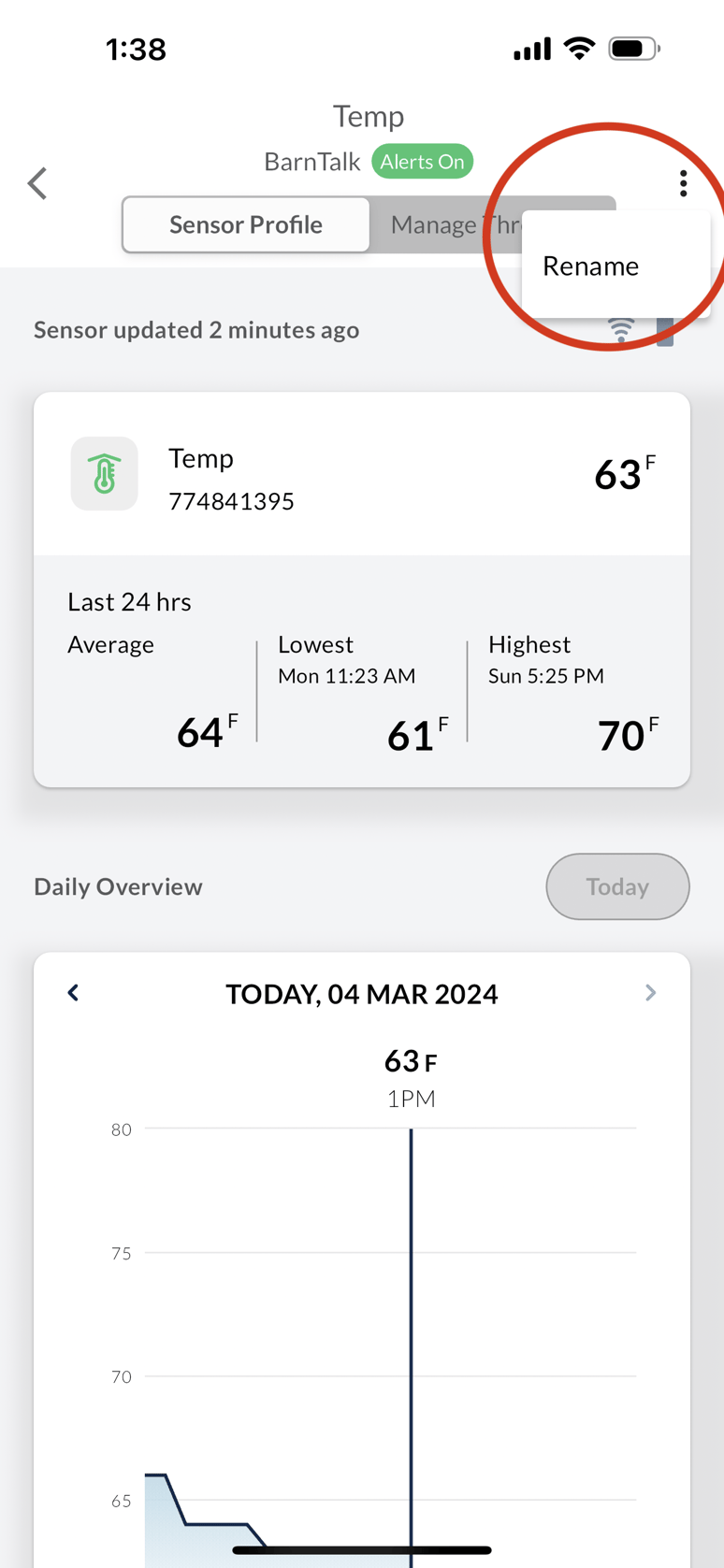 Naming Or Renaming Sensors